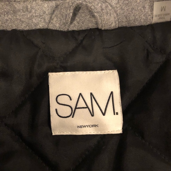 SAM. | Jackets & Coats | Sam Devon Shearling Lamb Collar Hooded Jacket ...